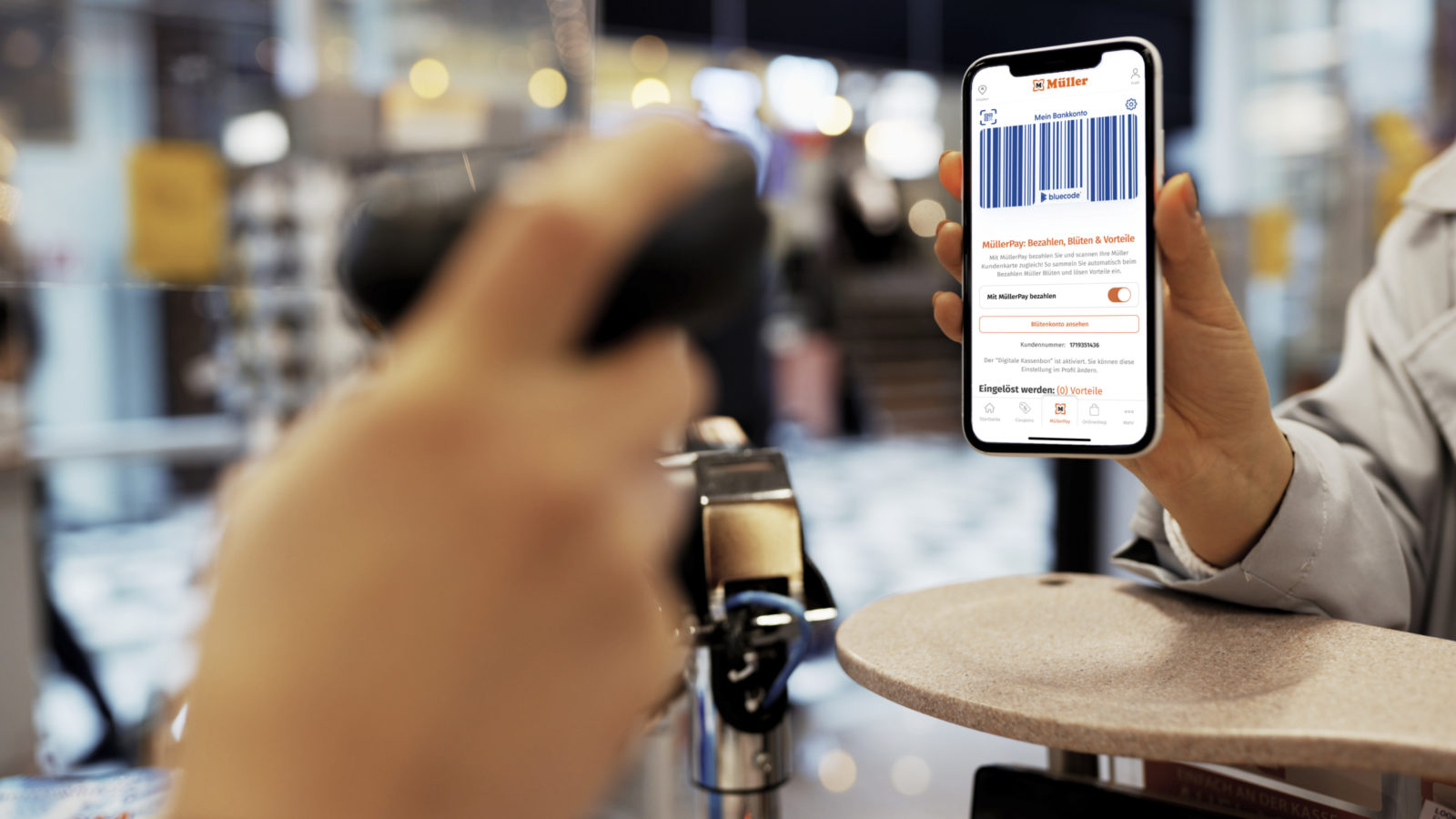 Müller führt Müller Pay mit Bluecode ein - Bluecode